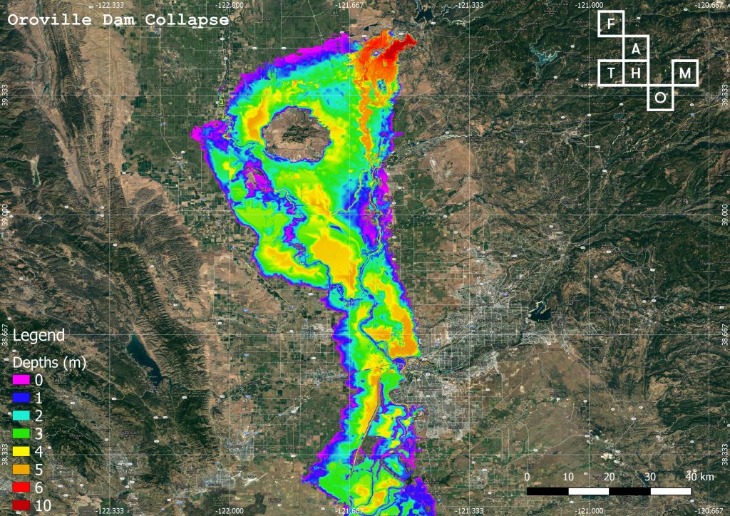 US dam break scenarios - Fathom