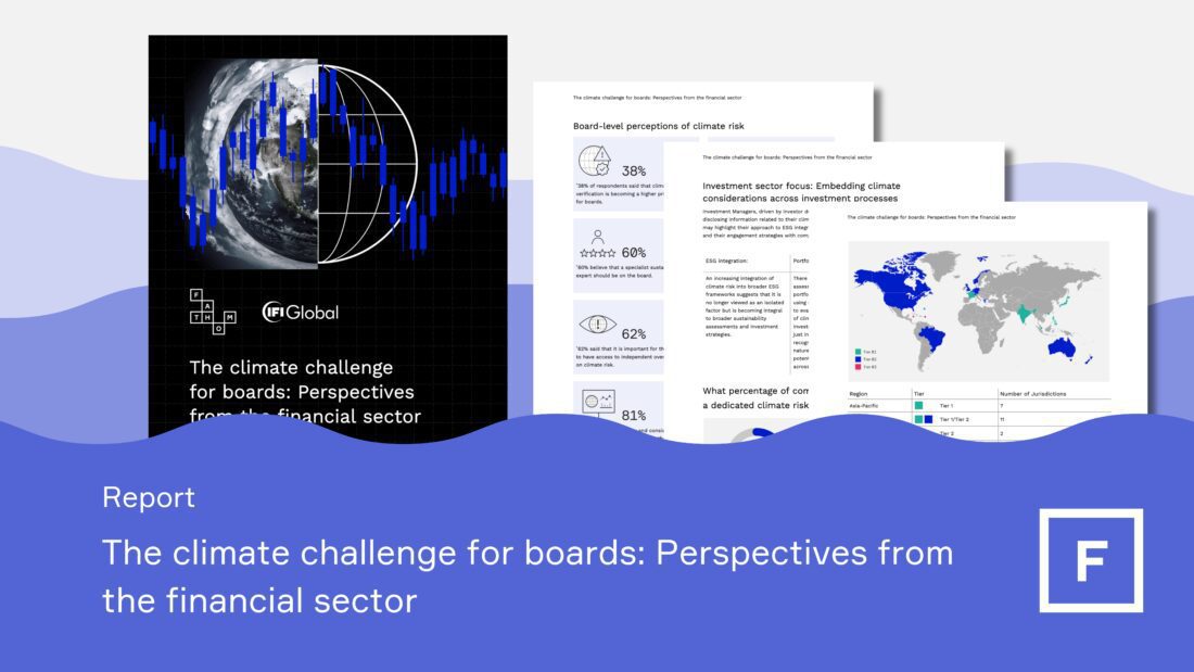 Climate Risk For Boards - Financial Sector Perspectives