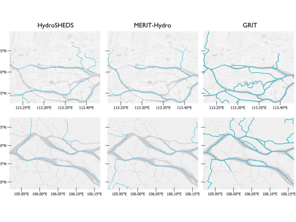 Global River Topology (GRIT) - Birfurcating River Hydrography